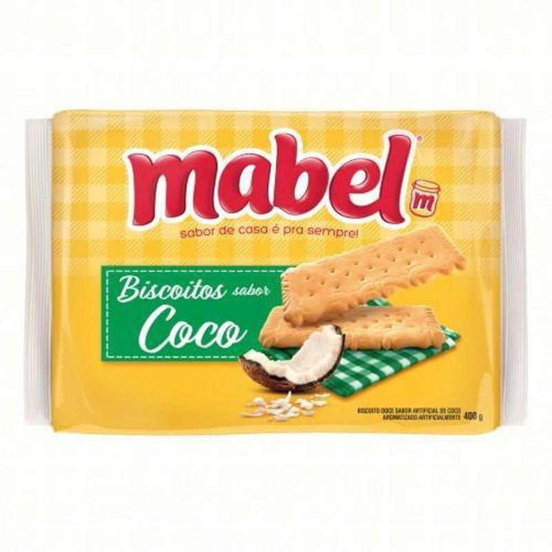 Biscoito Doce Tipo Coco 3 Pacotes Individual 400g Mabel - Biscoito ...