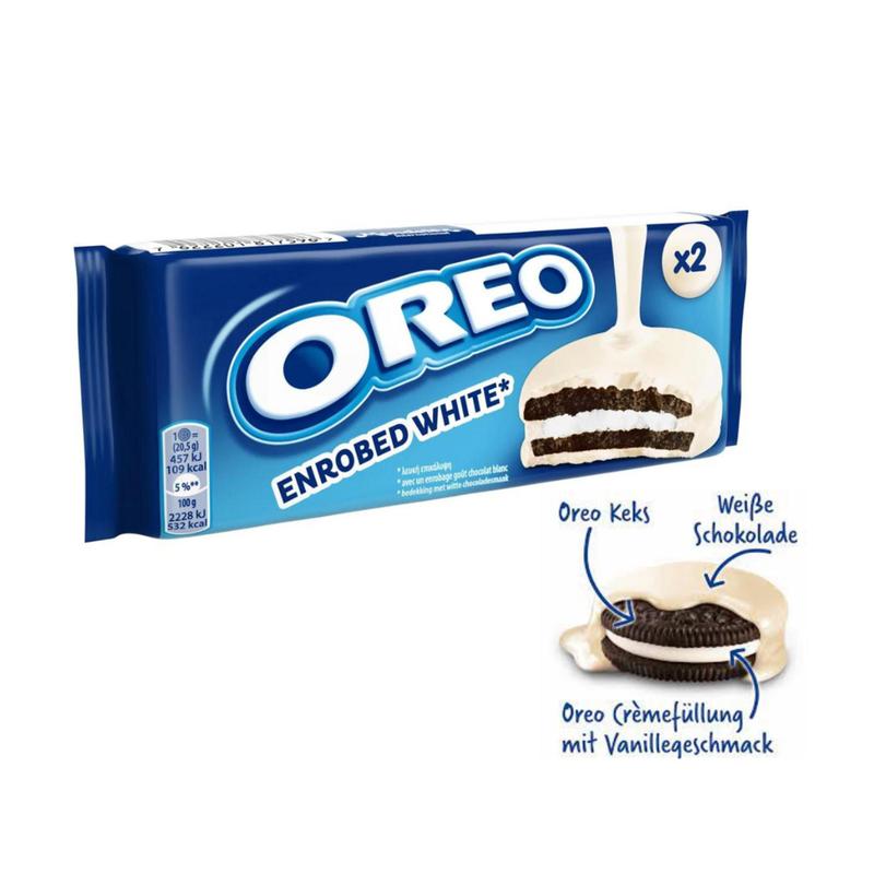 Biscoito Enrobed White Oreo Coberto Chocolate Branco 41g - mondelez ...