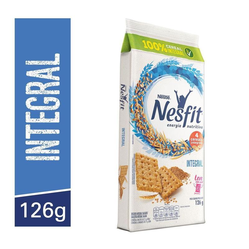 Biscoito Integral Nesfit 126gr Integral - NESTLE - Biscoito / Bolacha ...