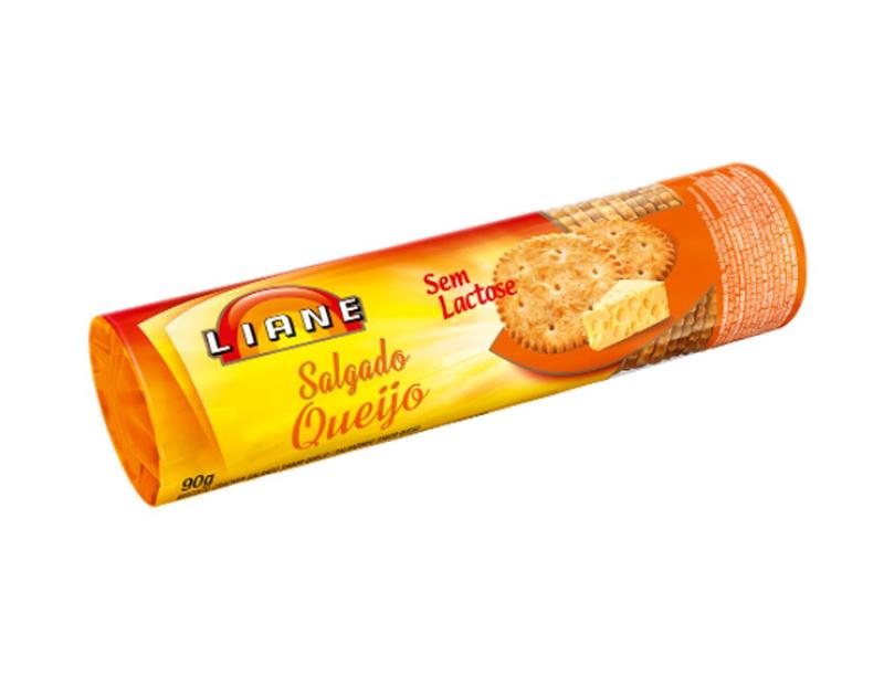 Biscoito Salgado Queijo Sem Lactose 90g - Liane - Biscoito Salgado ...