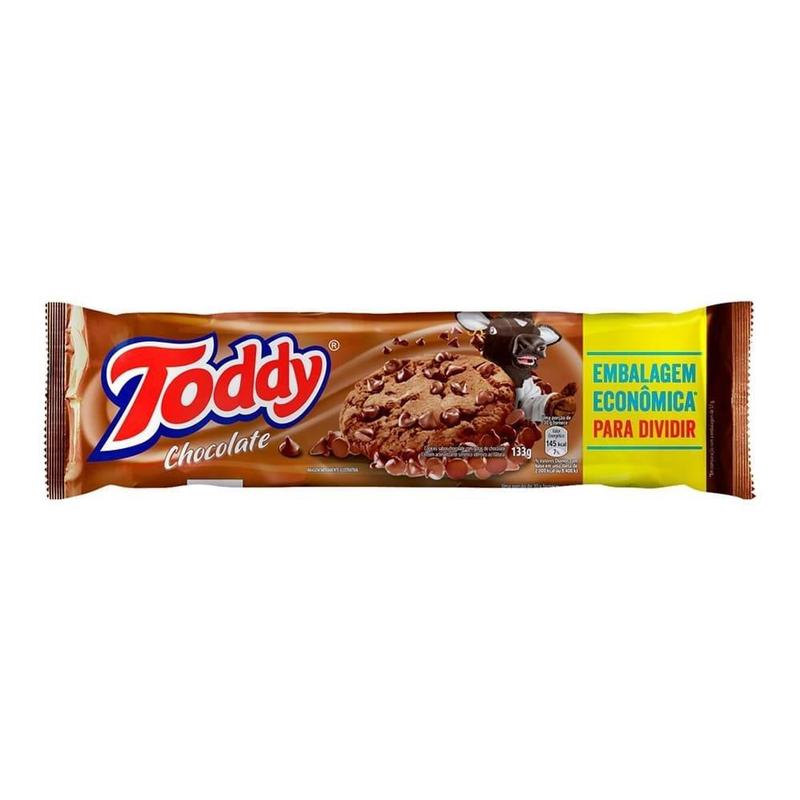 Biscoito Toddy Cookies Chocolate 133g Embalagem com 30 Unidades ...