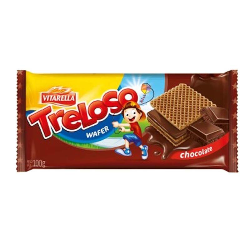 Biscoito Wafer Chocolate 100g - Vitarella - Biscoito / Bolacha ...