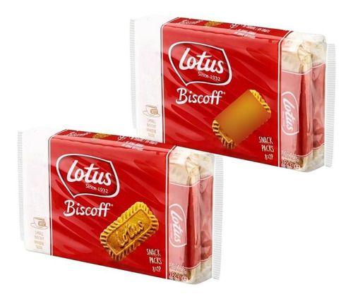 Biscoitos Lotus Biscoff Pocket Snack Packs 124g (2 Unidades) - Biscoito ...