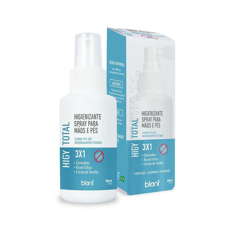 Blant Higienizante Spray para Mãos e Pés Higy Total 80ml - Desodorante ...