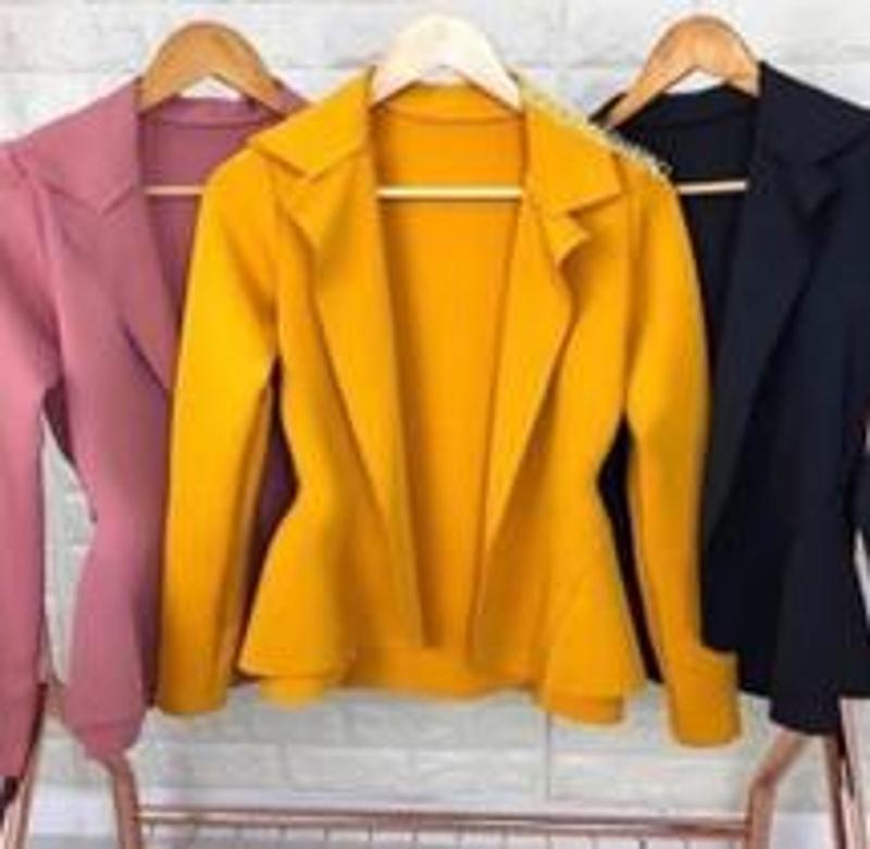 Blaser feminino neoprime tamanho m - Gessy modas - Blazer Feminino ...