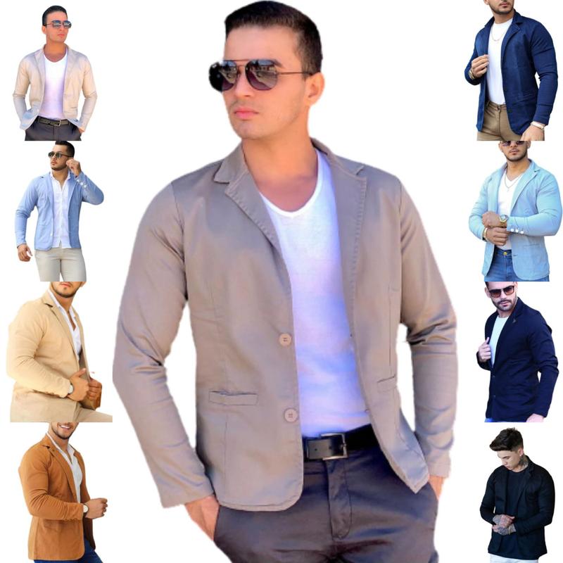 Blazer Masculino Slim Fit com Elastano - Dragonfly Debatt - Blazer ...