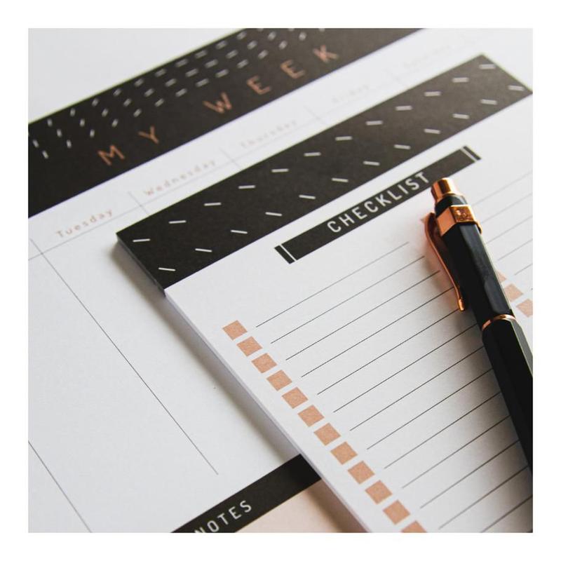 Bloco a5 Check List Noir - OTIMA - Bloco de Notas - Magazine Luiza