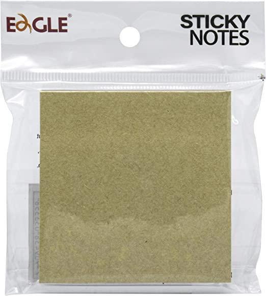 Bloco Anotações Adesivo Kraft Eagle Sticky Notes 75X75Mm - Bloco ...