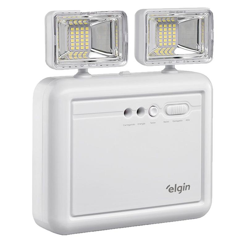 Bloco Autonomo de Emergencia 8W LED Elgin 1200Lm C/ Bateria ...