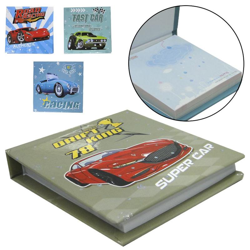 Bloco de anotacao sticker quadrado carros com 68 folhas 8x8cm - AMIGOLD ...