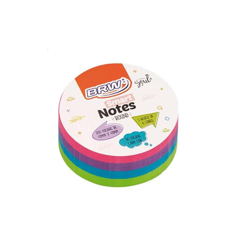 Bloco de Anotações 45x45mm Colori Smart Notes 200 folhas - BRW - Bloco ...