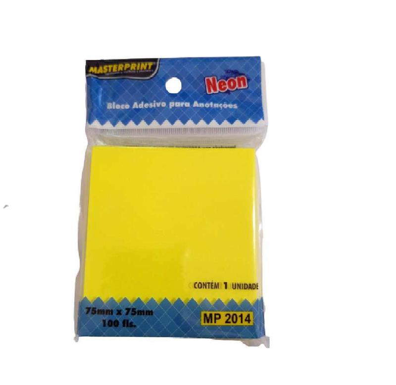 Bloco de Anotações Neon Master Print 75x75mm 100 Folhas - MasterPrint ...