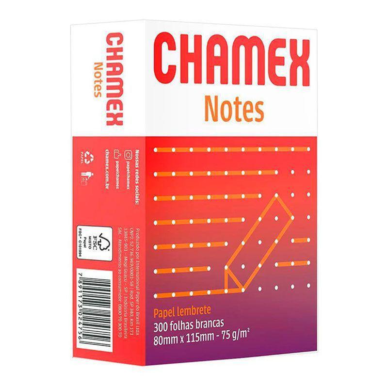 Bloco de anotações s/pauta Notes 80mmx115mm 300fls Chamex - Bloco de ...