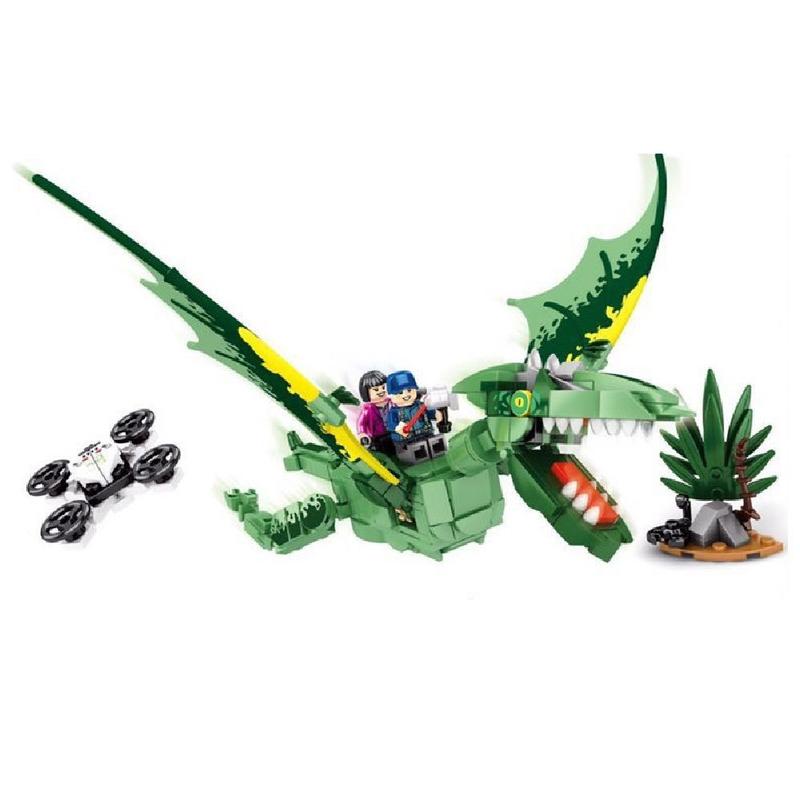 Bloco De Montar Dinossauro Pterodactilo 352 Peças World Dinosaur - SZ ...