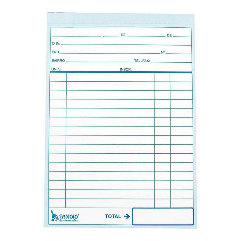 Bloco Nota Neutra Com 2 Vias Tamoio Com 50 Folhas Pc 20Un - Bloco de ...