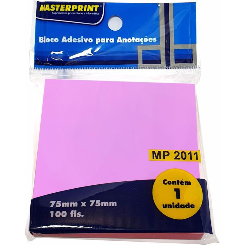 Bloco Notas Adesivo Marcador Páginas Tipo Post it para Anotações 75mm x ...