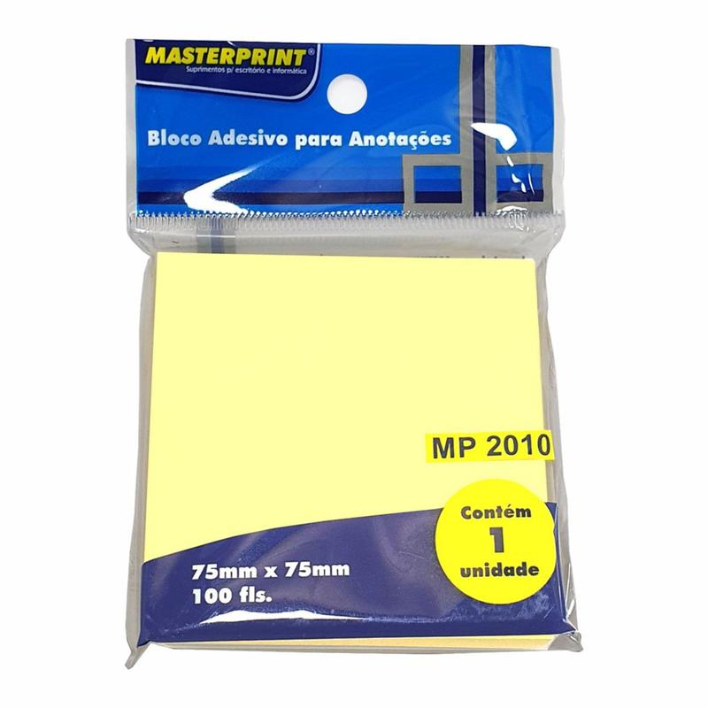 Bloco Notas Adesivo Marcador Páginas Tipo Post it para Anotações 75mm x ...