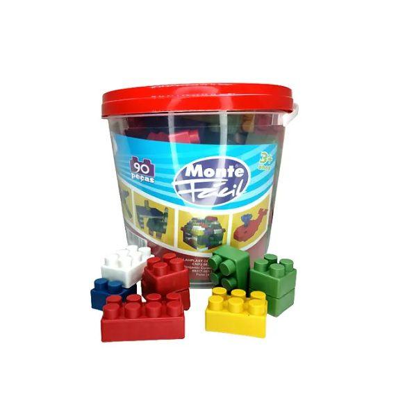 Blocos de Montar Balde Monte Fácil 90 peças - Millah - Brinquedos de ...