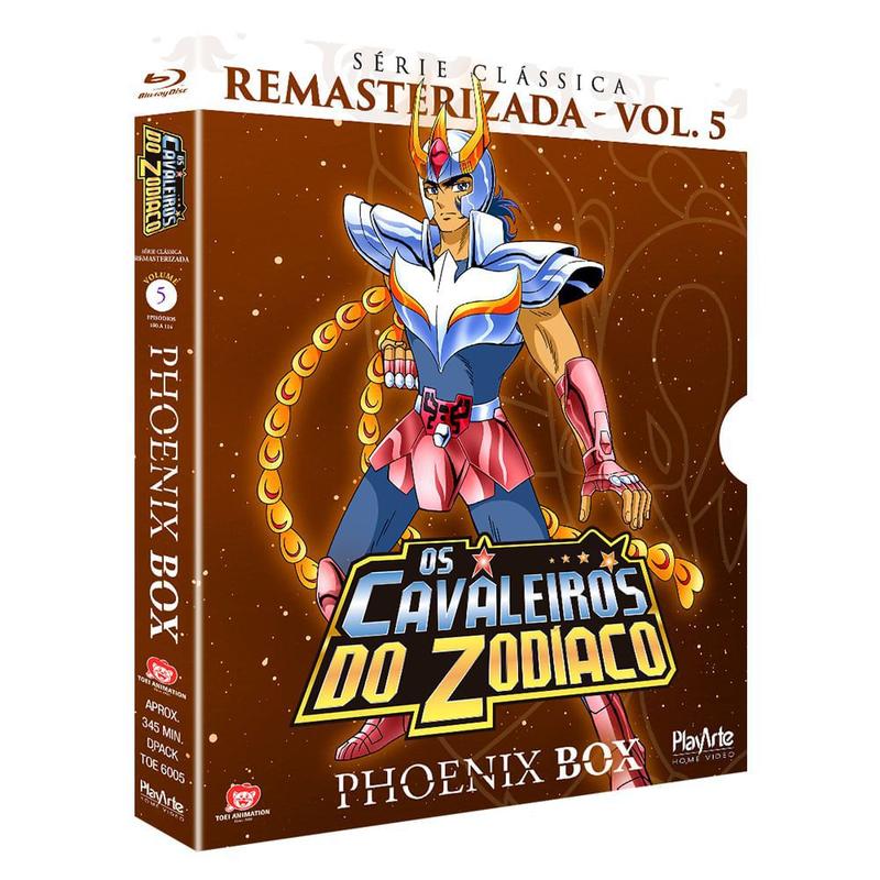 Blu-ray - Os Cavaleiros do Zodíaco - Série Clássica Remasterizada - Phoenix Box - Vol 5 ...
