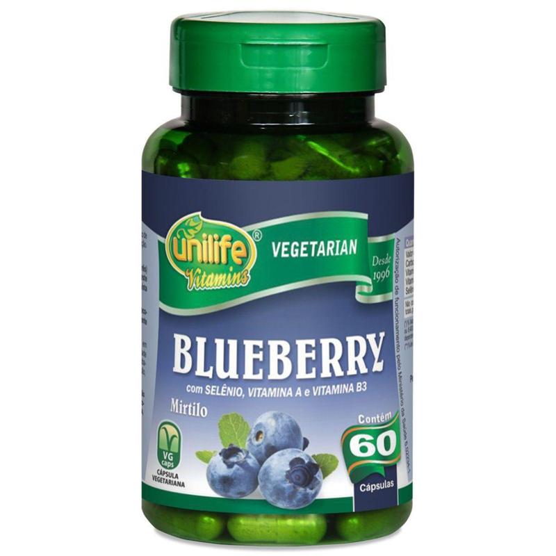 Blueberry Mirtilo Antioxidante Unilife - 550 Mg 60 Cápsulas - Fitoterápicos e Vitaminas ...