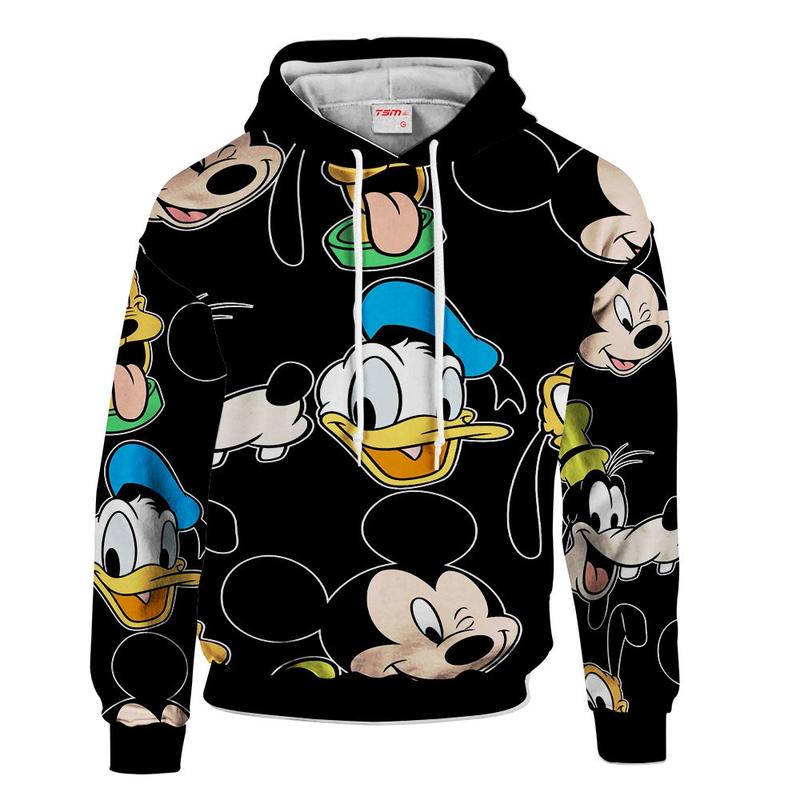 Blusa Agasalho Modelo Moletom Manga Longa Tsm Personagens - Preto ...