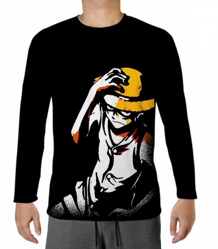 Blusa Camiseta Manga Longa 21 One Piece Luffy Anime - Primus - Outros ...