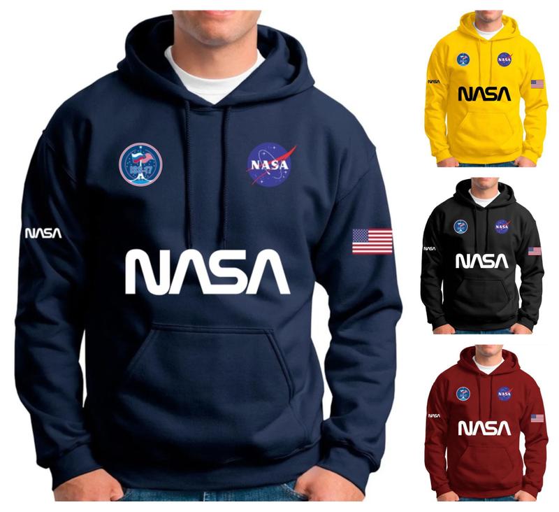 Blusa de Frio Moletom Nasa Diversas Cores - Matreiro - Moletom / Blusão ...