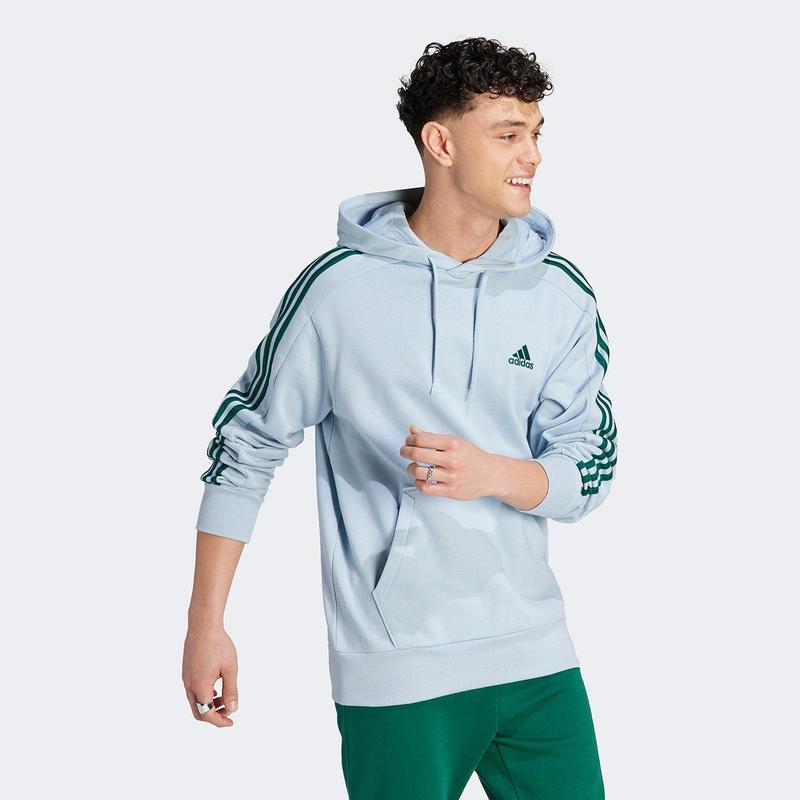 Blusa Moletom Adidas Essential 3 Stripes Com Capuz Masculina - Agasalho ...