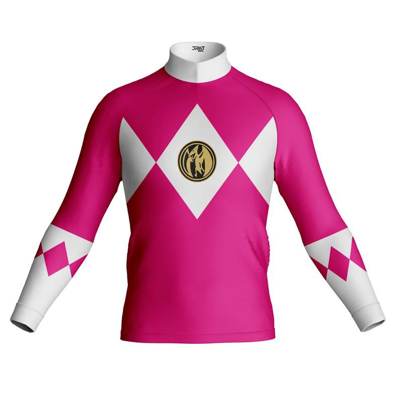 Blusa Segunda Pele Herói Power Rangers Ranger Rosa - MAGA Fit - Camisa ...