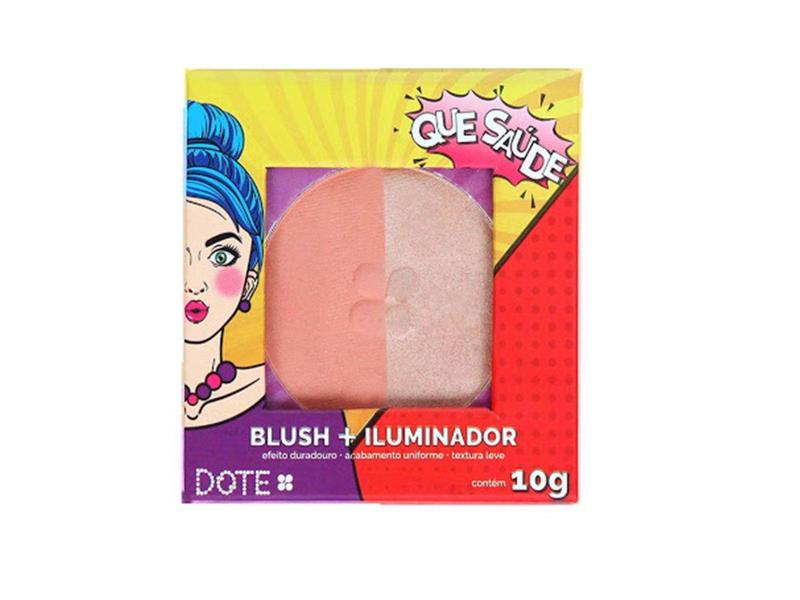 Blush + Iluminador Que Saúde Shipei Dote 10g - Blush - Magazine Luiza