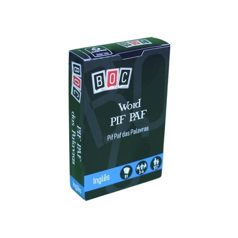 Boc Word Pif Paf Das Palavras Jogo Cartas Em Inglês Boc Box - Boc Box ...