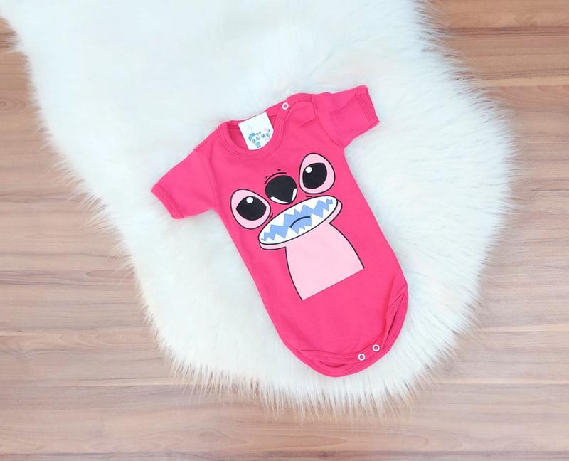 Body Bebe Menina Lilo & Stich Mesversario - Dg Baby Kids - Body para ...