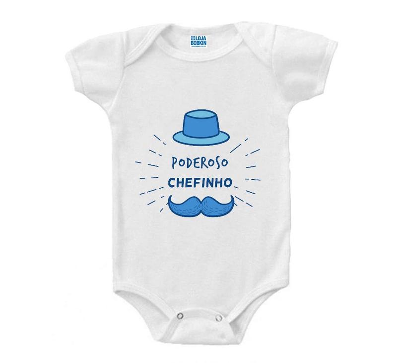 Body Para Bebê Poderoso Chefinho Chapéu E Bigode - LOJA BOBKIN - Body ...
