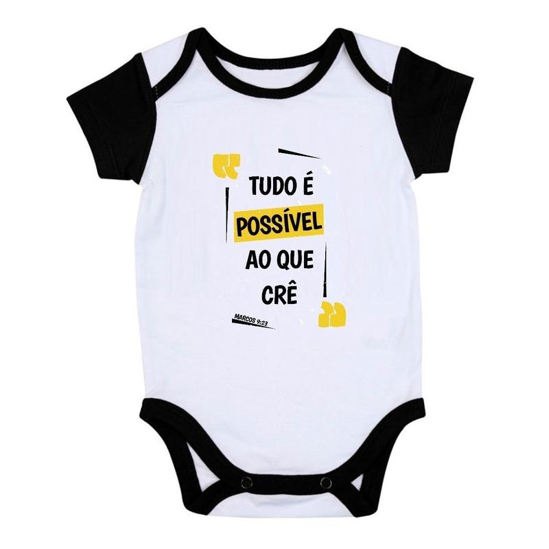 Body Raglan Gospel Tudo É Possível Ao Que Crê Marcos 9 23 - LOJA BOBKIN ...