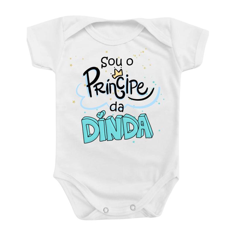 Body Roupa De Bebê Presente Príncipe Da Dinda Azul Menino - Use Junin ...