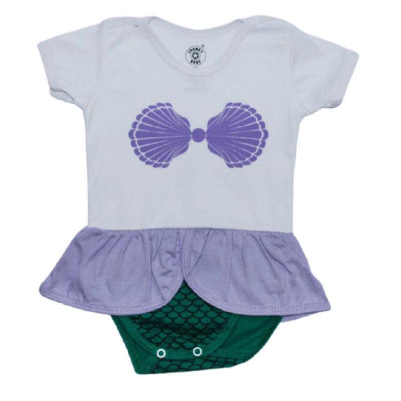 Body Temático personagem Ariel - Looney Baby - Body para Bebês ...