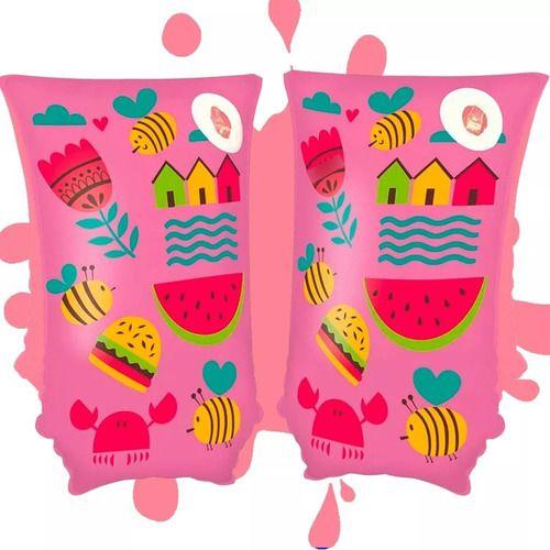 Boia Infantil De Braço Para Crianças Até 30kg De 3 Á 6 Anos Cor Rosa ...