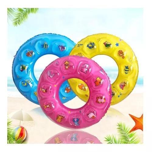 Bóia Relevo Infantil Circular Inflável Proteção Praia piscina Rio ...