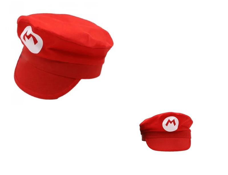 Boina Chapéu Touca Gorro Do Super Mário Cosplay Fantasia - R.Pires ...