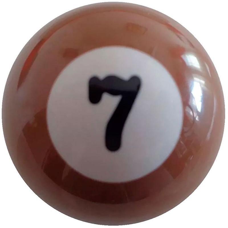Bola De CÂMbio Sinuca Marrom Numero 7 Com Bucha Para Adaptar 54mm - WC ...