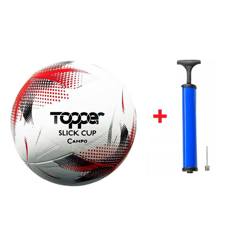 Bola De Futebol Campo Oficial Topper Original + Bomba - Bola de Futebol ...