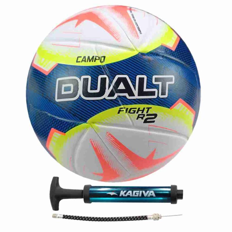Bola de Futebol de Campo Dualt FIGHT R2 + Bomba de Ar - Bola de Futebol ...