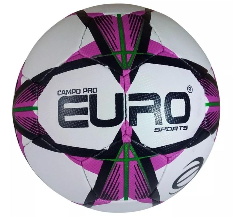 Bola Futebol de Campo Euro Sports Pro Profissional Costurada - Bola de ...