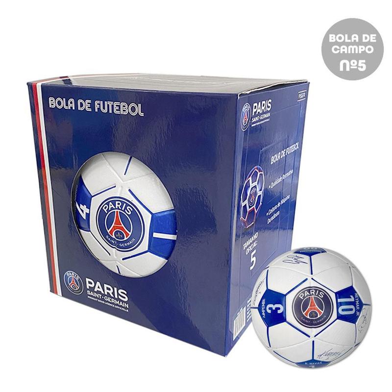Bola Futebol de Campo PVC Nº5 PSG Assinaturas Branca - FUTEBOL E MAGIA ...