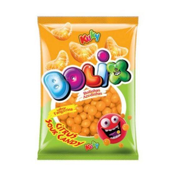 Bolinha Ácida Bolix Kuky Sabor Tangerina Docinha Pacote 500g - Balas ...