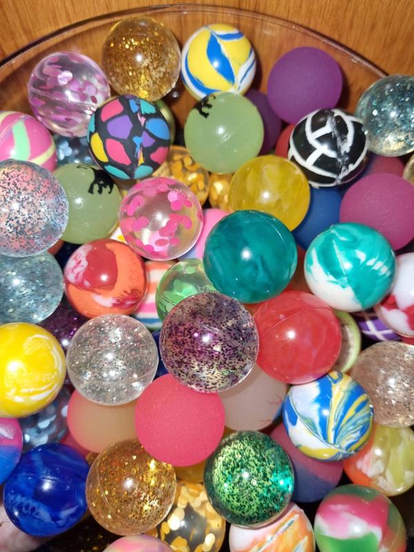 Bolinha Pula Pula Infantil 27mm - 10 unidades cores sortidas - Espaço ...