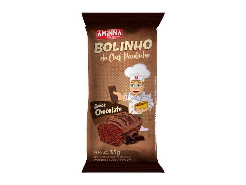 Bolinho do Chef Paulinho Chocolate Sem Glúten Aminna 35g - Bolo ...