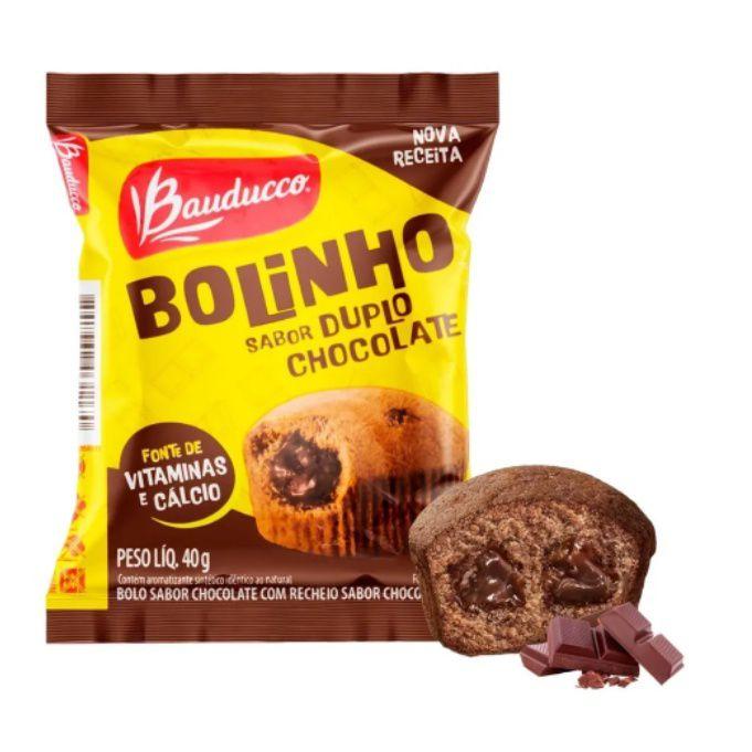 Bolinho Recheado Bauducco Sabor Duplo Chocolate 40g - Bolo / Bolinho ...