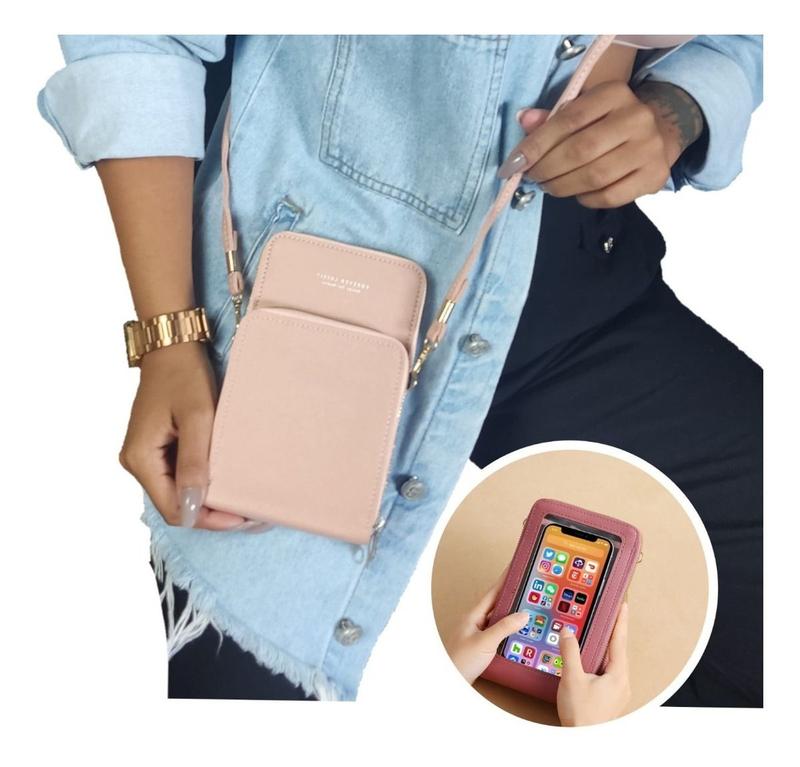 Bolsa Feminina C/ Porta Celular Touch Transversal Pequena - Menó ...