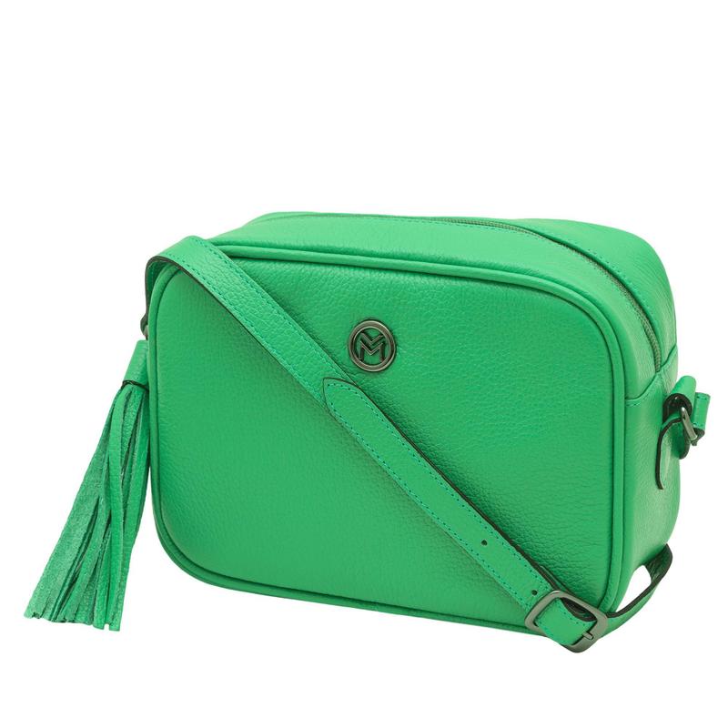 Bolsa Feminina Couro Legítimo Transversal Mariart Titânio - Bolsas ...